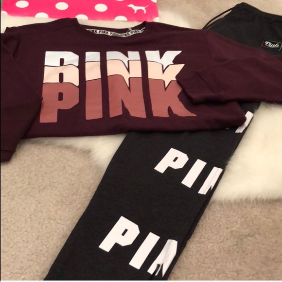 PINK Victoria's Secret | Tops | Nwt Pink Victorias Secret Winter Logo ...